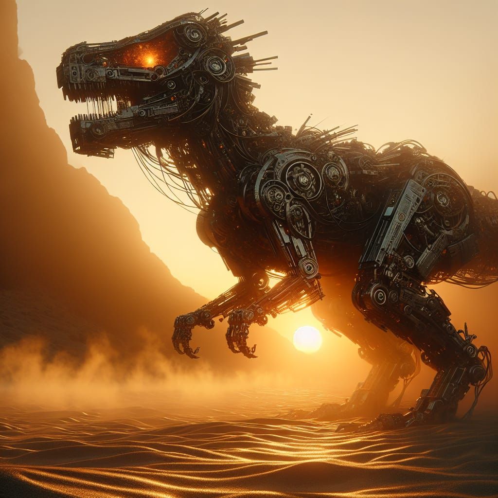 Mecha Rex - AI Generated Artwork - NightCafe Creator