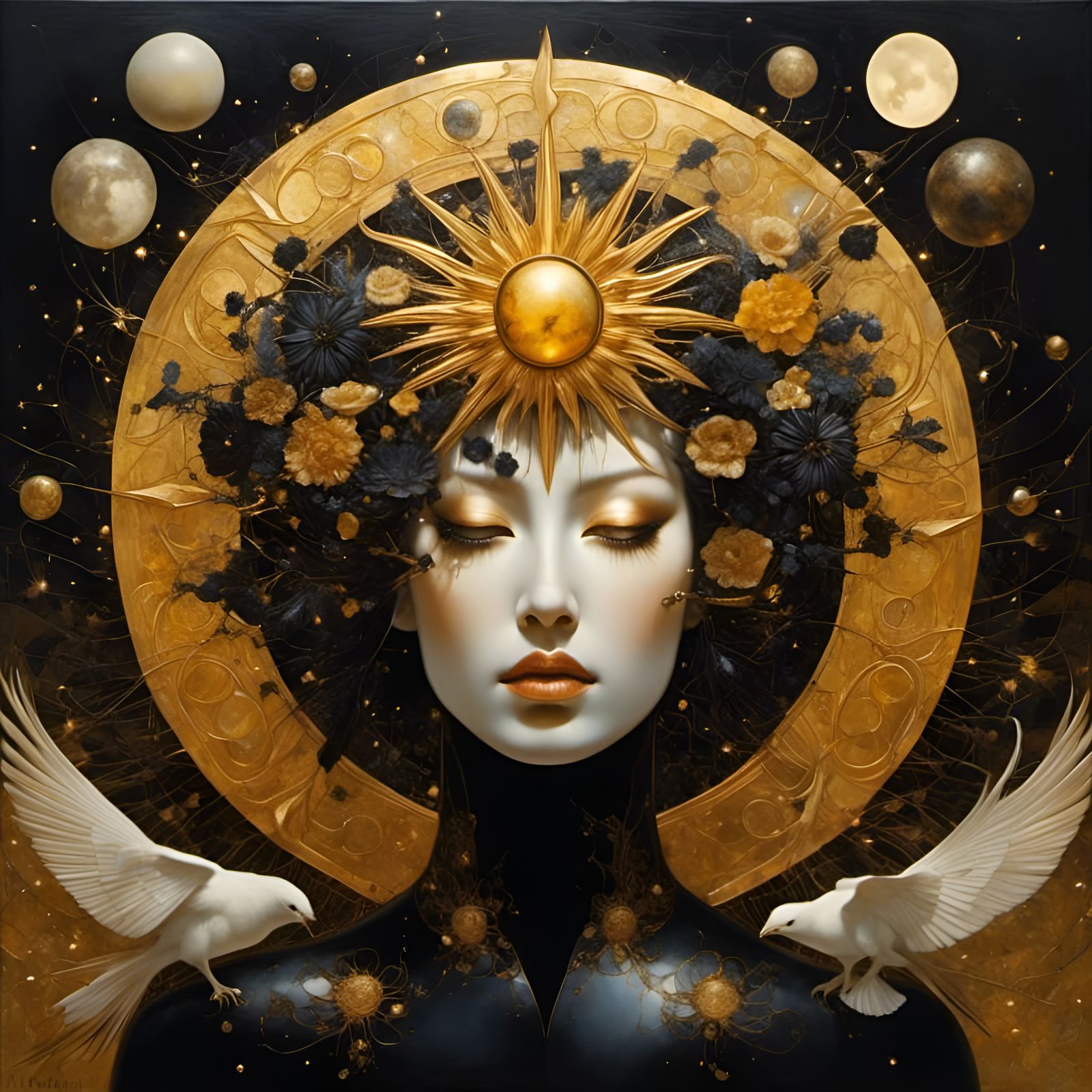 Celestial Muse - AI Generated Artwork - NightCafe Creator