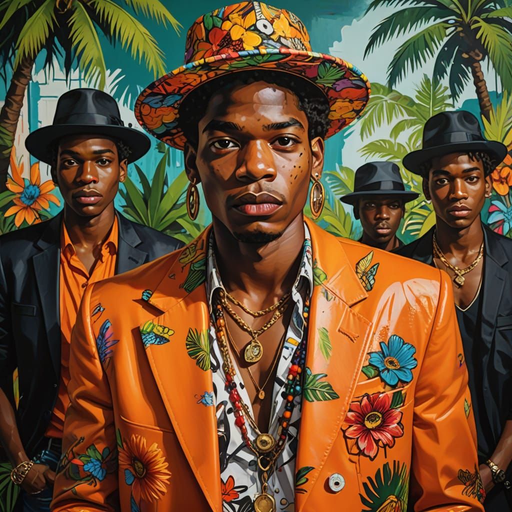 Cuban Gang Son - Confident Woman in Tropical Urban Scene