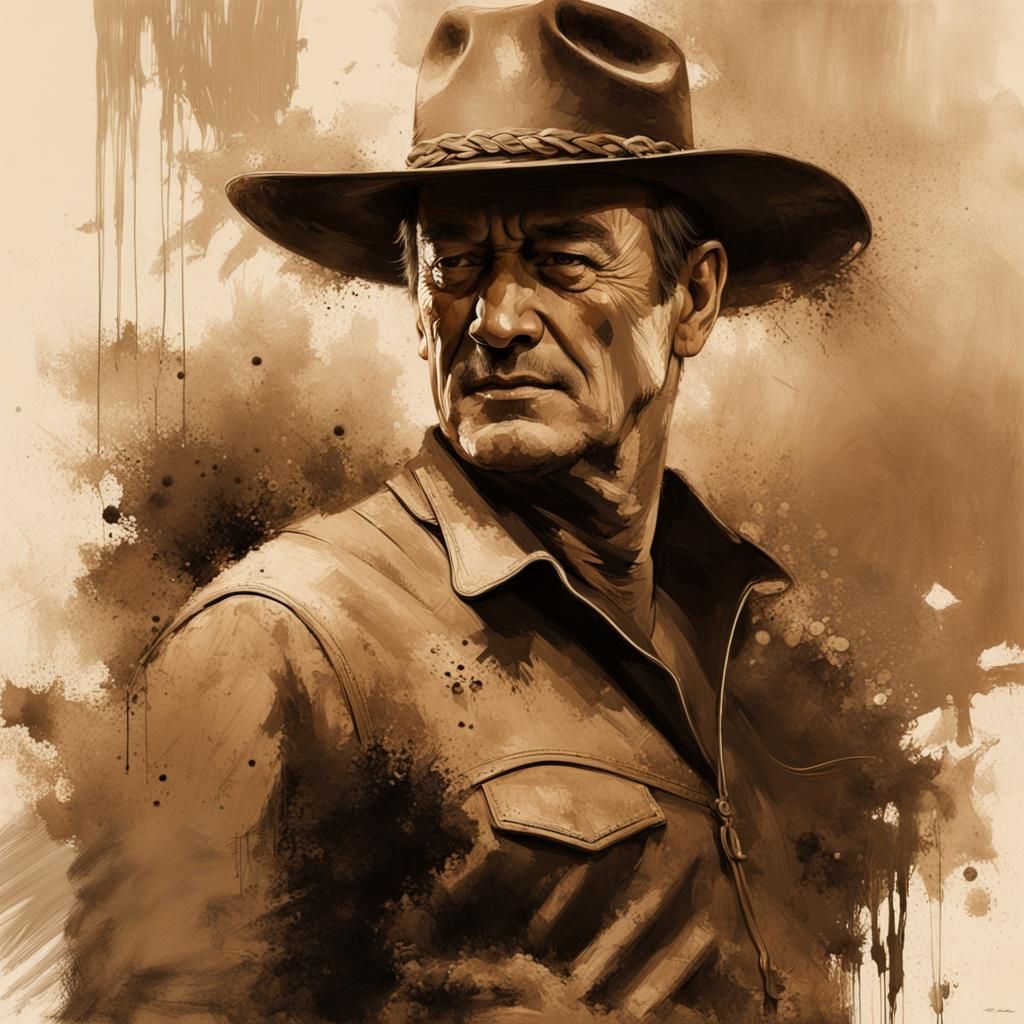 John Wayne - AI Generated Artwork - NightCafe Creator