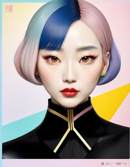 Pop Portrait Pastels - AI Generated Artwork - NightCafe Creator