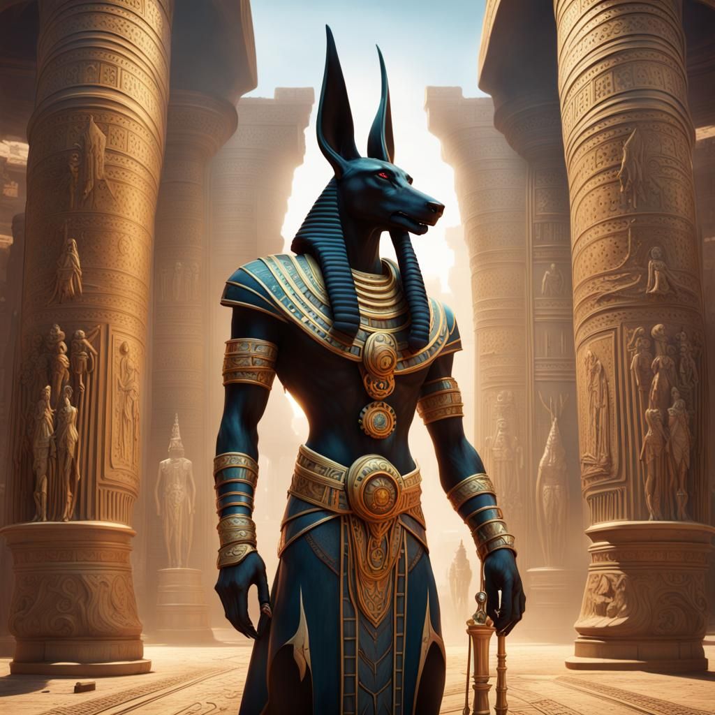 Anubis taking souls of the people - AI Generated Artwork - NightCafe ...