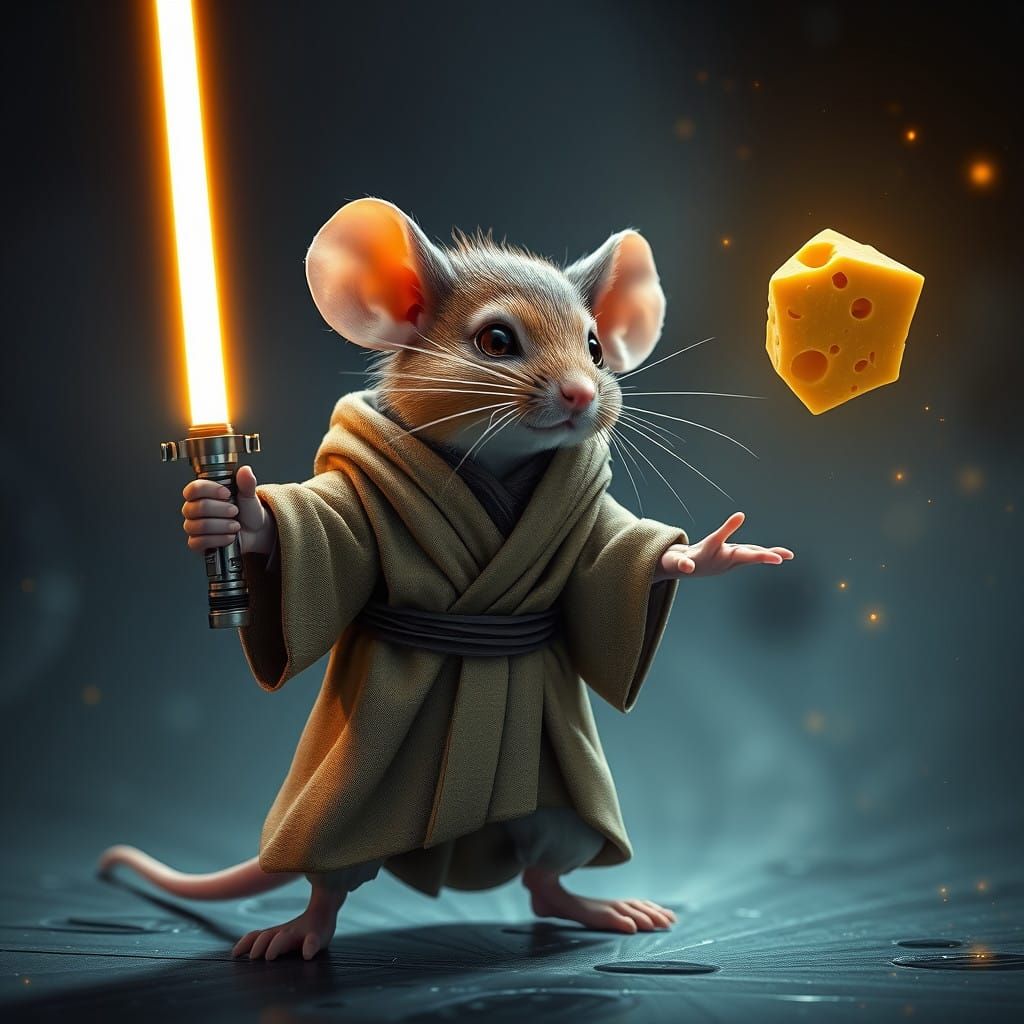 May the Cheese be with you - Jedi Mouse Unites Space with Ch...