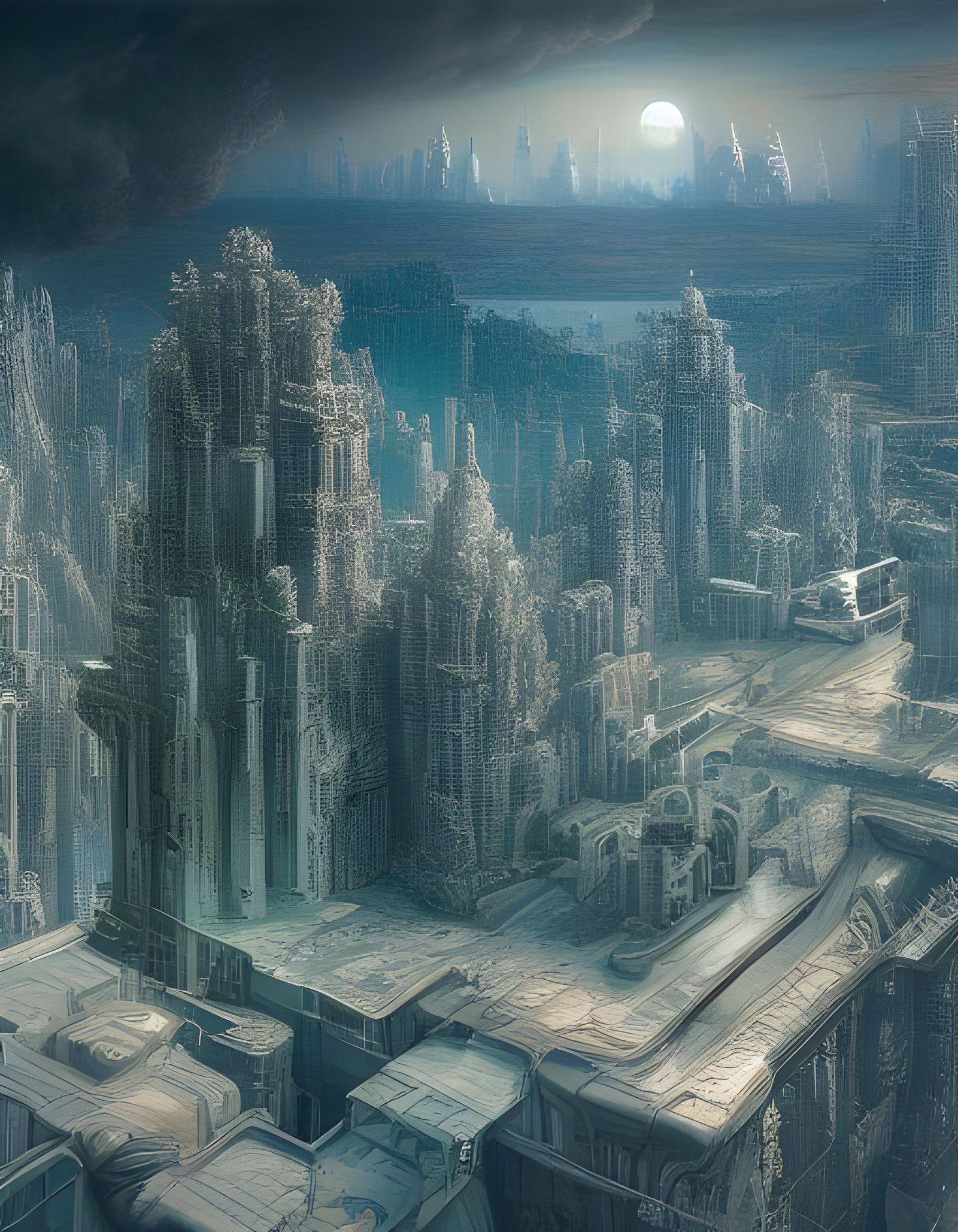 VERY DETAILED HIGH RESOLUTION FUTURE LANDSCAPE BEST VIEWED IN ULTRA ...