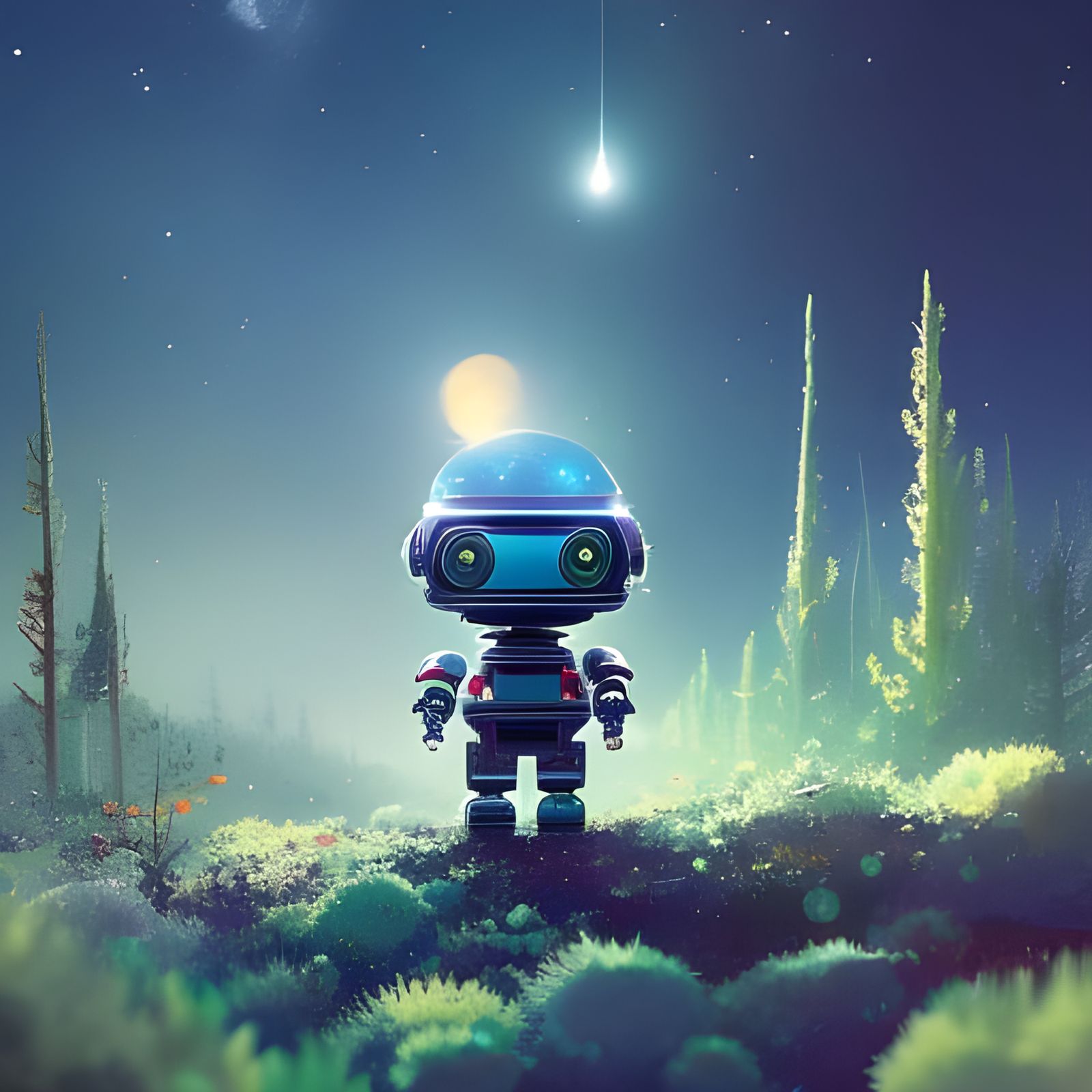 AstroBot: Tiny Explorer of the Cosmic Frontier - AI Generated Artwork ...