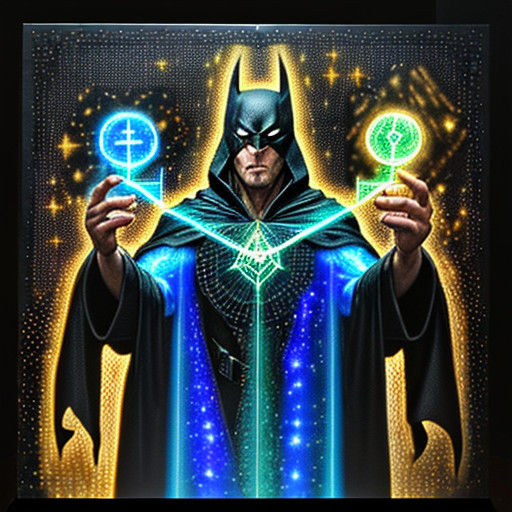 (Hologram:9.5) of Ultimate Masterpiece wizard made out of lace that is ...