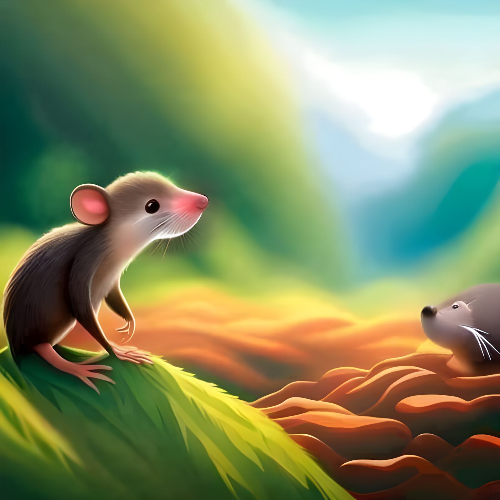 A Rodent Encounter - AI Generated Artwork - NightCafe Creator