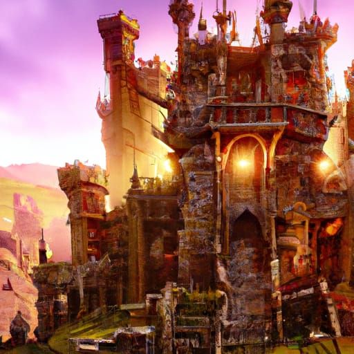 Rotting castle - AI Generated Artwork - NightCafe Creator