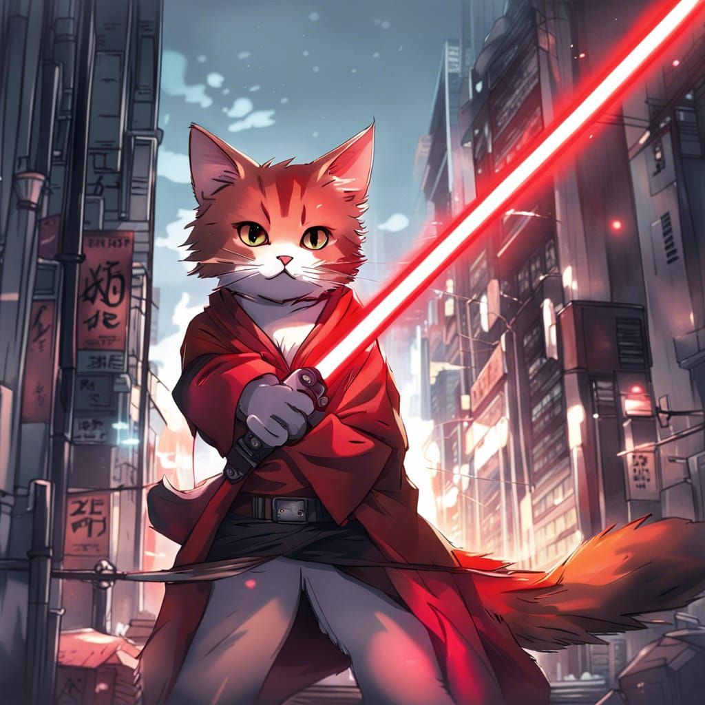 Sith Lord Mittens - AI Generated Artwork - NightCafe Creator