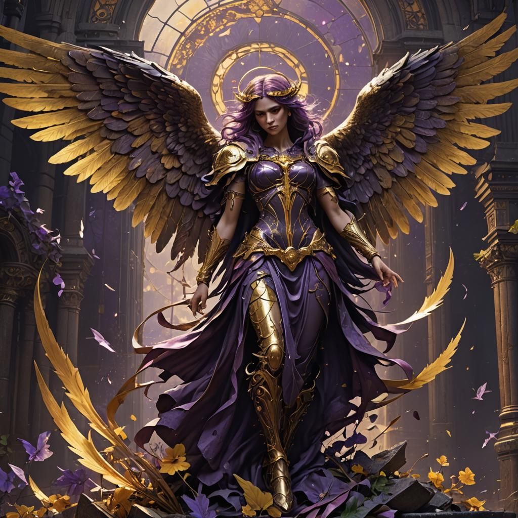 Fallen angel - AI Generated Artwork - NightCafe Creator