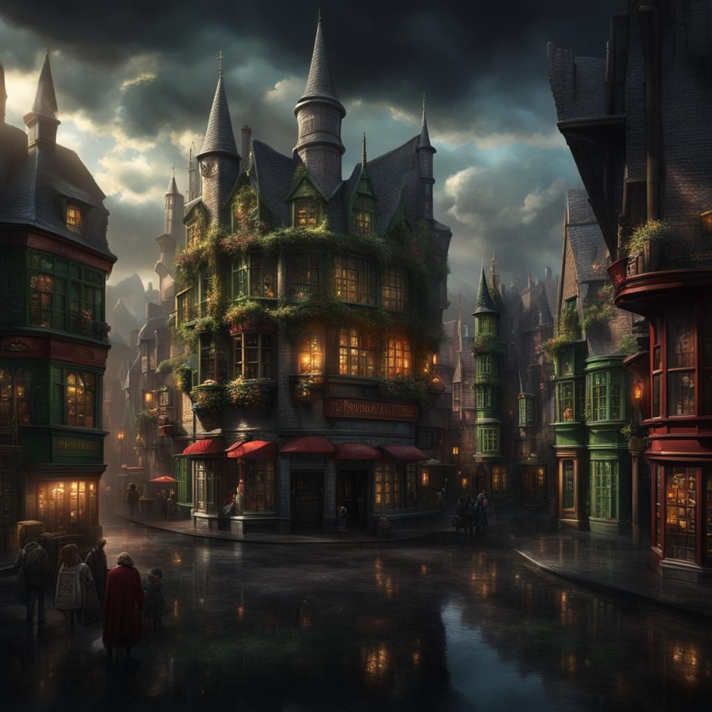 Knockturn Alley - AI Generated Artwork - NightCafe Creator