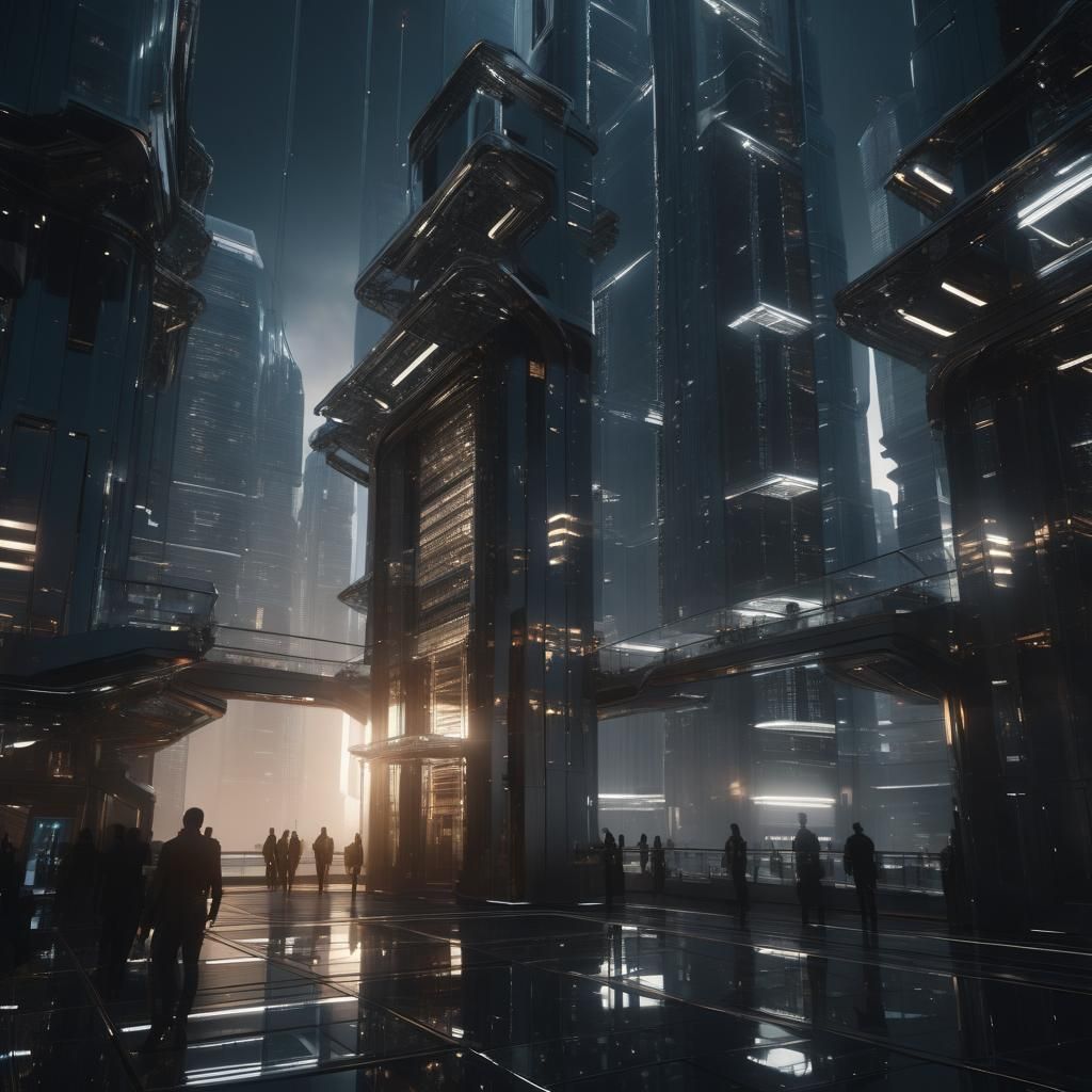 Metropolis Rising 61 - AI Generated Artwork - NightCafe Creator