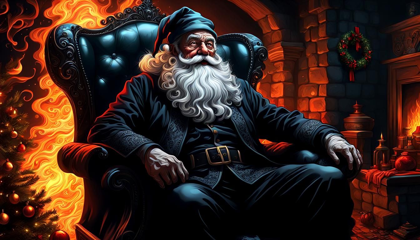 Dark Santa - AI Generated Artwork - NightCafe Creator