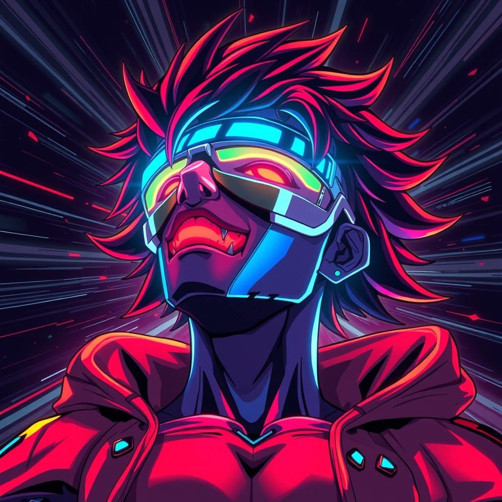 Vibrant Anime Art with Dynamic Illumination - AI Art