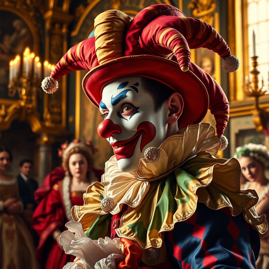 Jesters and the modern clown had a lot in common by way of appearance