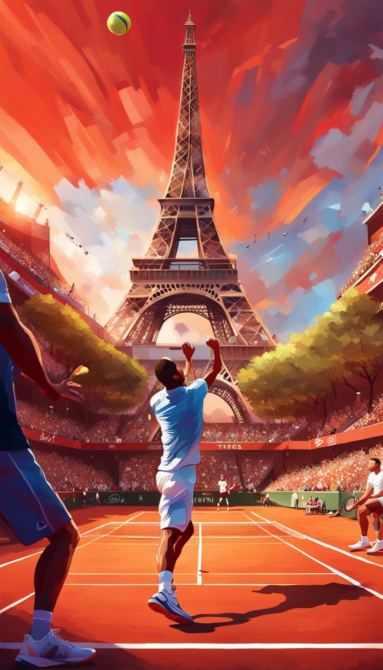 playing tennis - AI Generated Artwork - NightCafe Creator