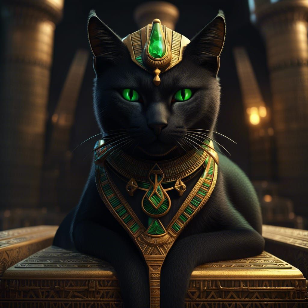 Cat Queen of Egypt - AI Generated Artwork - NightCafe Creator