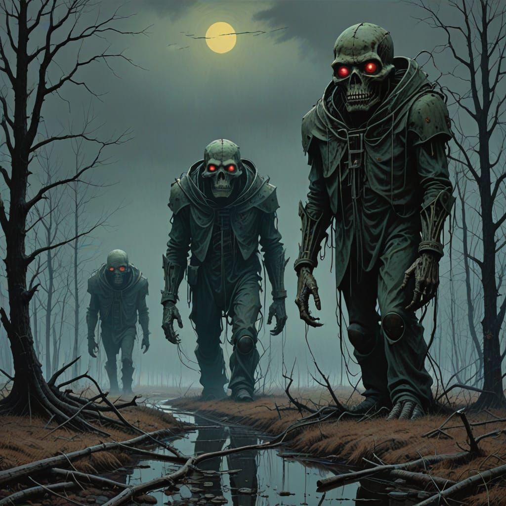 Ethereal, Twisted Beings Emerge from Shadows in a ... - AI Art