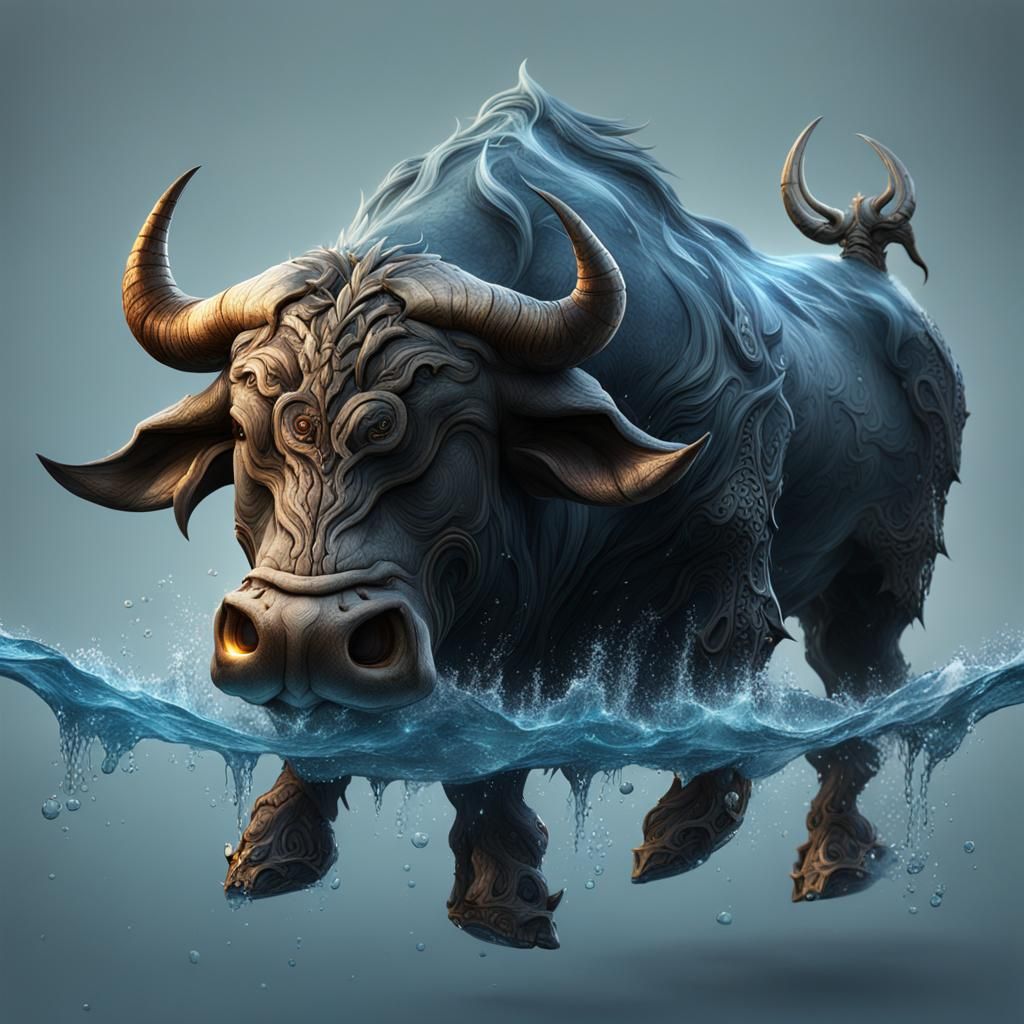 Water Bull - AI Generated Artwork - NightCafe Creator