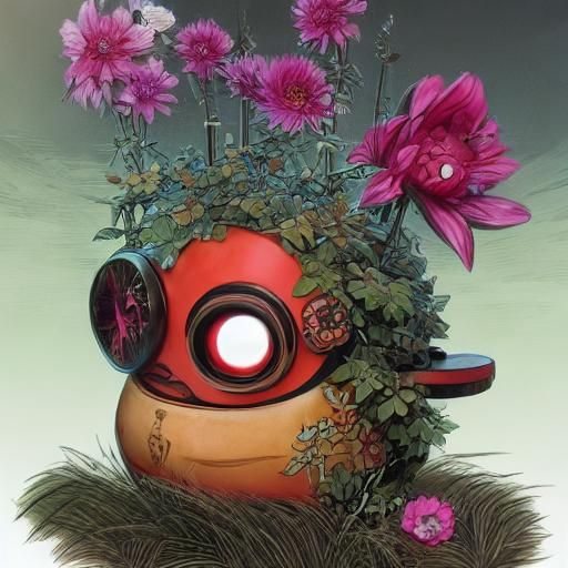 wideshot-view-of-large-glazed-terracotta-Daruma-flowerpots-sitting-on-busstop-bench-in-abandoned ...