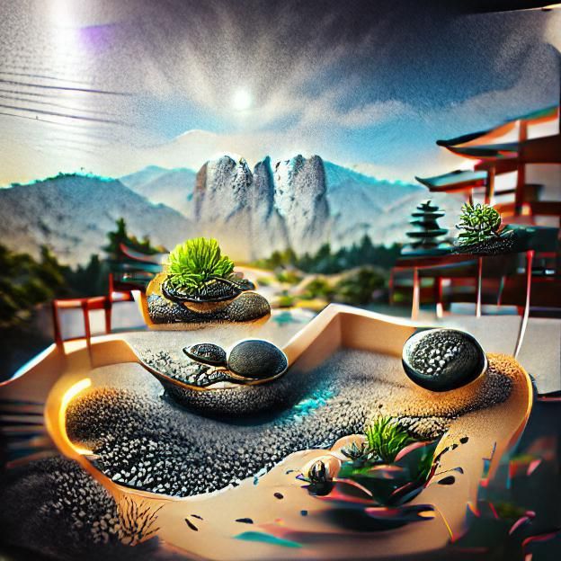Zen Garden - AI Generated Artwork - NightCafe Creator