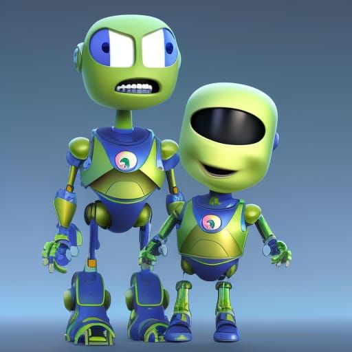 Beep and Boop - AI Generated Artwork - NightCafe Creator