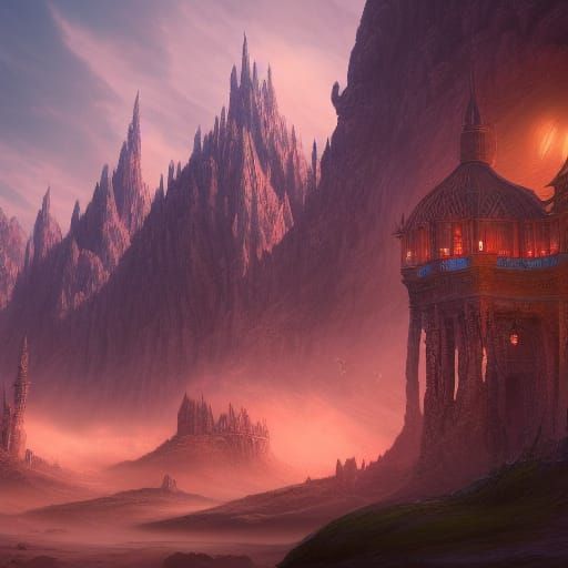 jamal - Fantastical Matte Painting in Deep Color