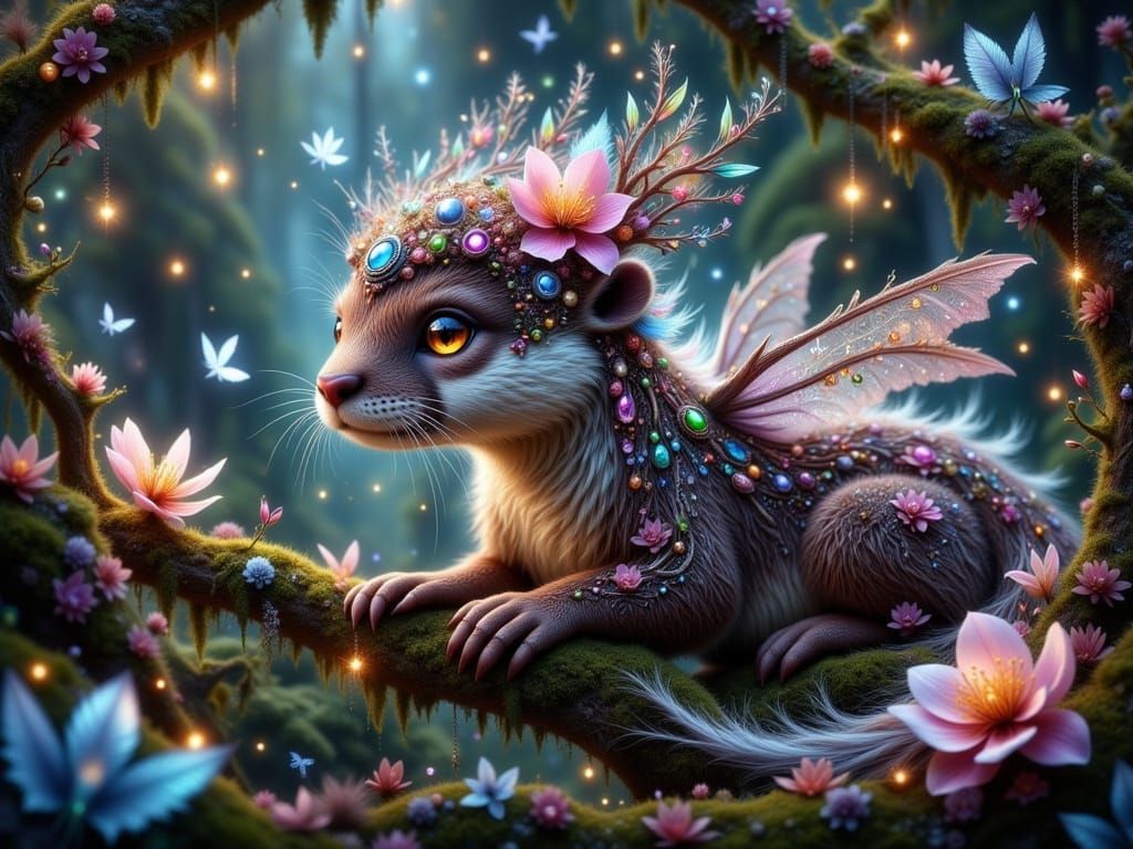 Otterly adorable Otter Fairy - Mystical Otter Dragon Hybrid ...