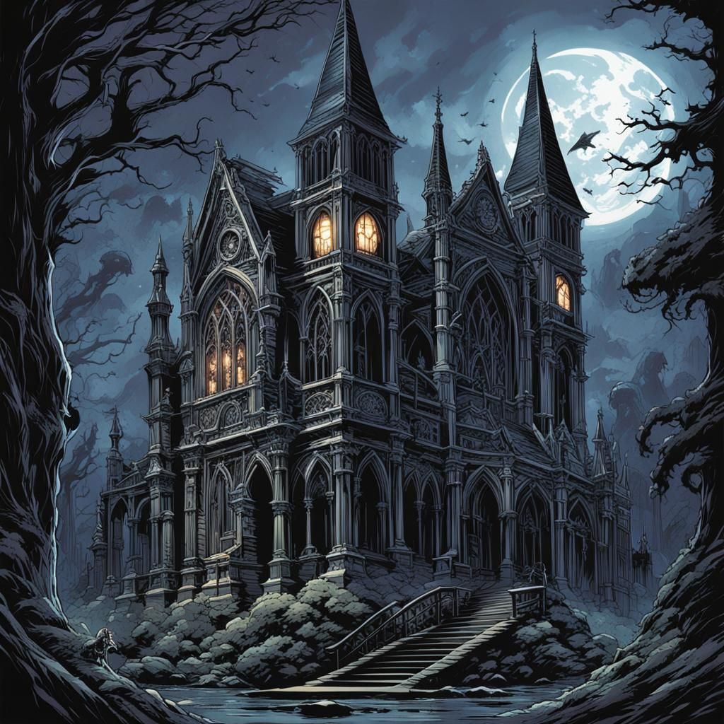 My Gothic Temple - AI Generated Artwork - NightCafe Creator