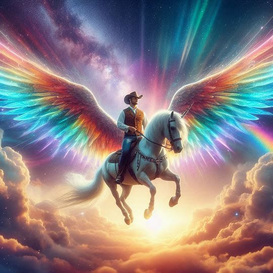 The Rainbow Rider - AI Generated Artwork - NightCafe Creator