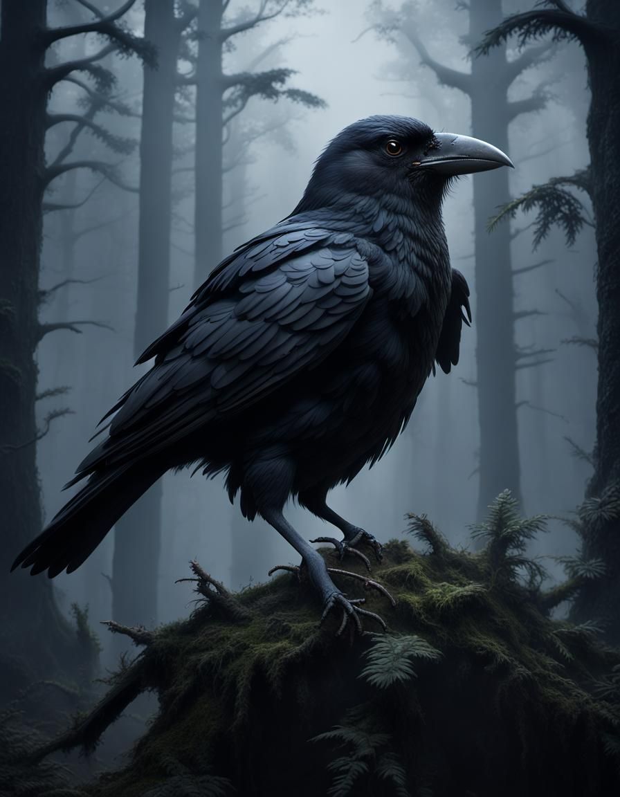Crow - AI Generated Artwork - NightCafe Creator