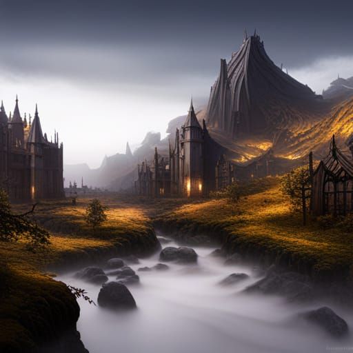 Very Foggy, amazingly hyperdetailed detailed matte painting, deep color, fantastical, intricate ...