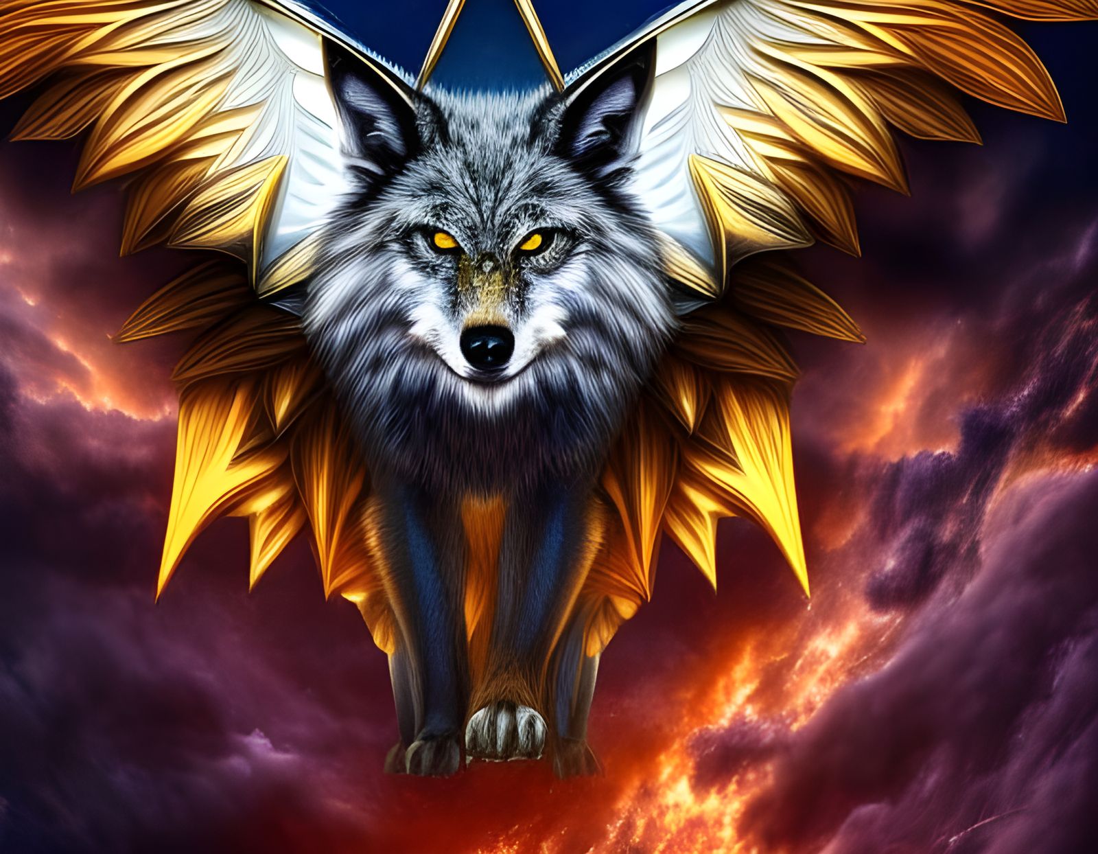 Bat-Wolf-Hybrid - AI Generated Artwork - NightCafe Creator