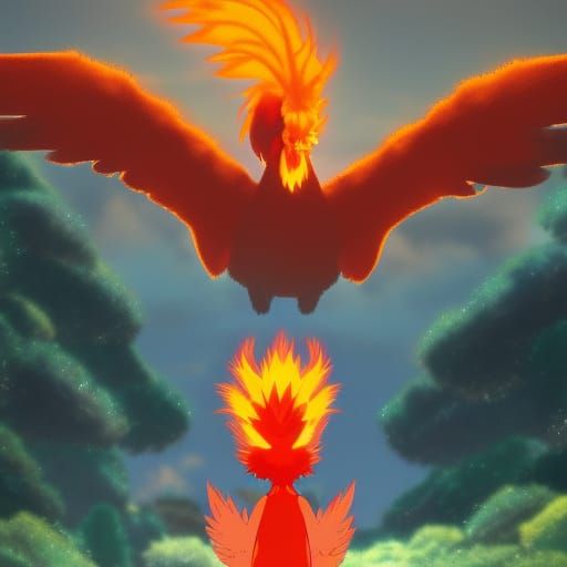 Moltres Learn to Fly - AI Generated Artwork - NightCafe Creator