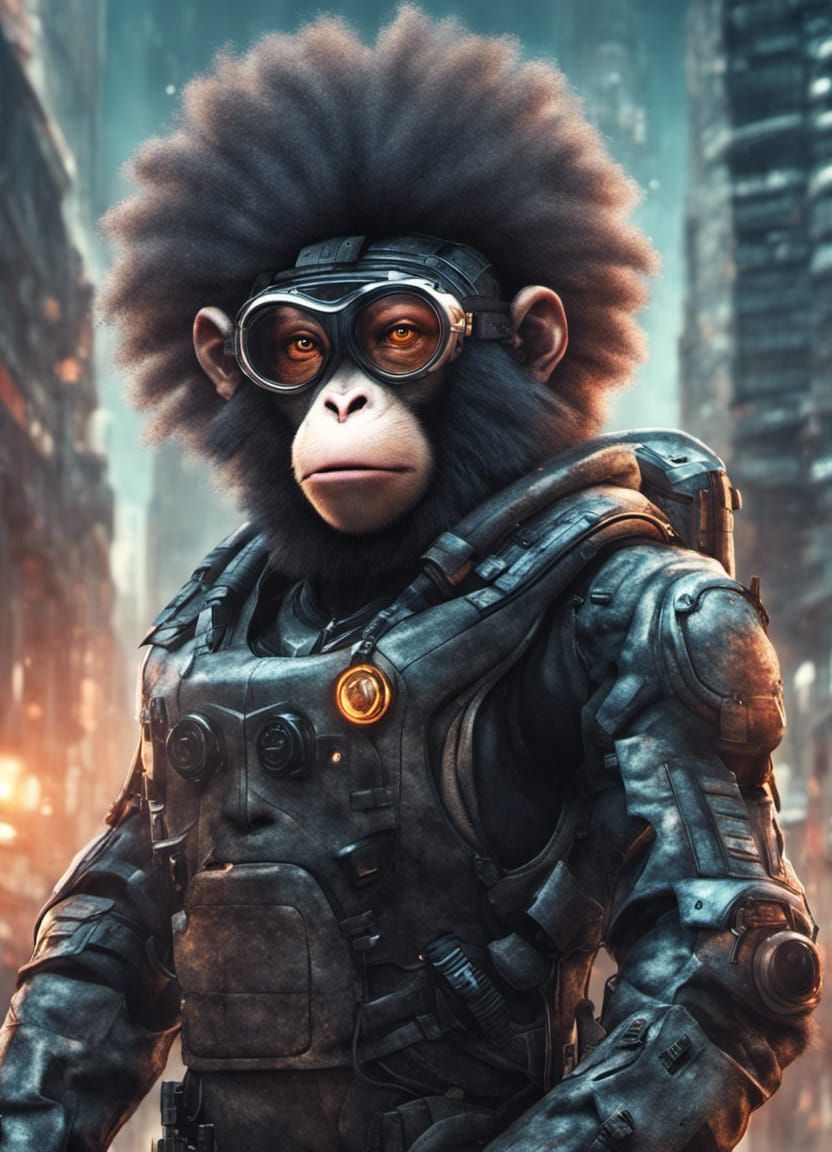 Afro Monkey - AI Generated Artwork - NightCafe Creator