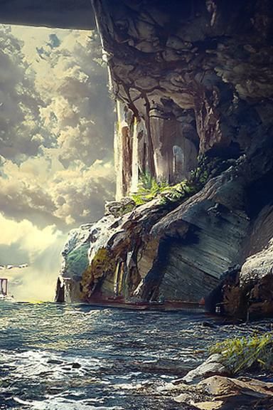 Cliff - AI Generated Artwork - NightCafe Creator