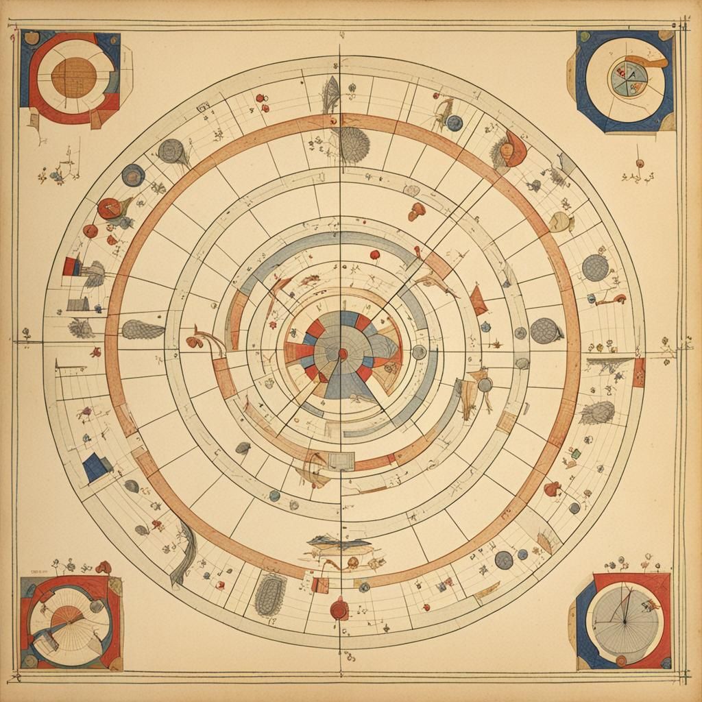 Gnostic Emanation Diagram 1 - AI Generated Artwork - NightCafe Creator