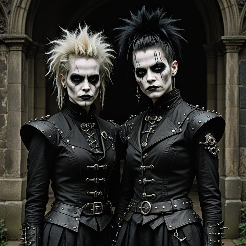 Gothic mad punks steeped in imperfect beauty, move as black clad agents ...