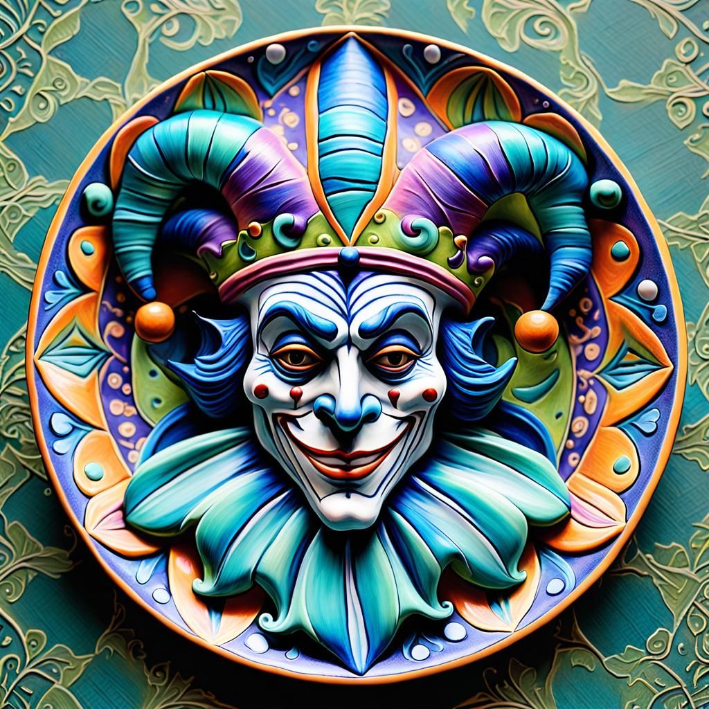 Jester Plate - AI Generated Artwork - NightCafe Creator