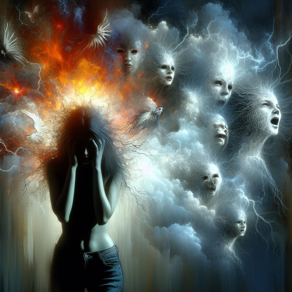 Haunted by my demons - AI Generated Artwork - NightCafe Creator