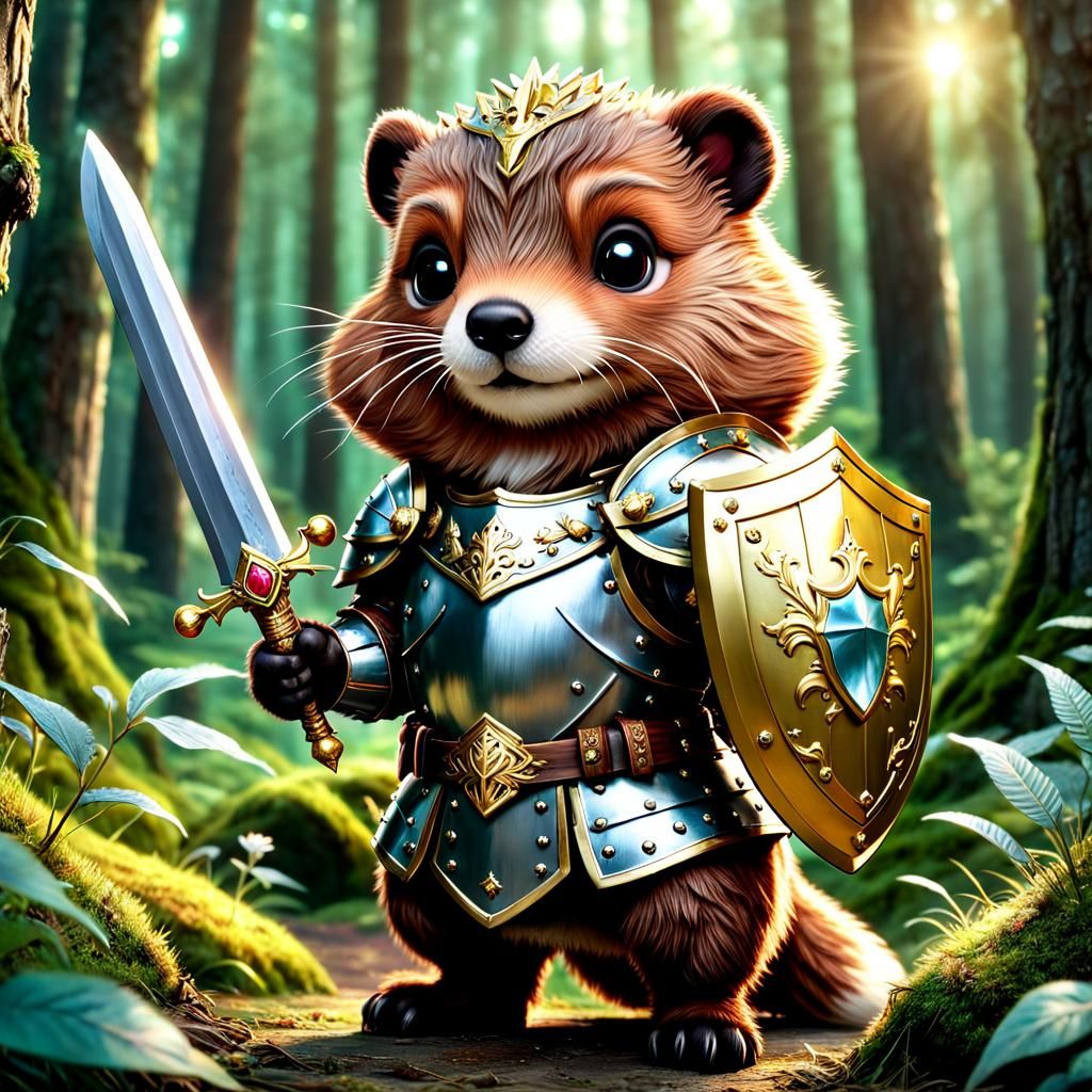 Beaver warrior - AI Generated Artwork - NightCafe Creator