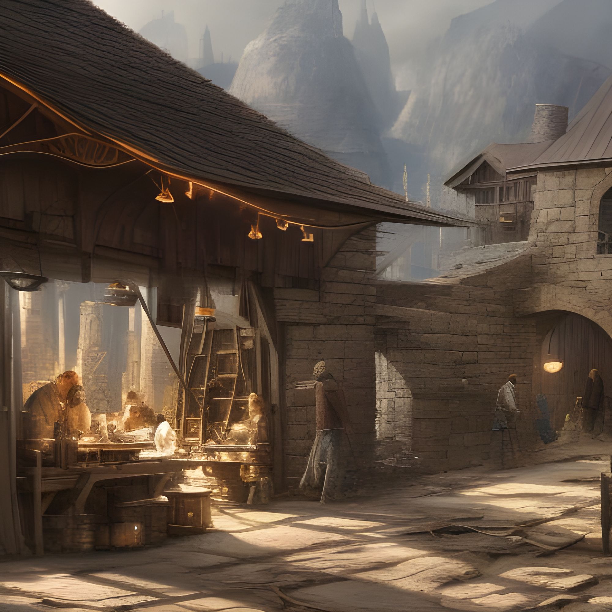 Blacksmith Workshop : r/nightcafe