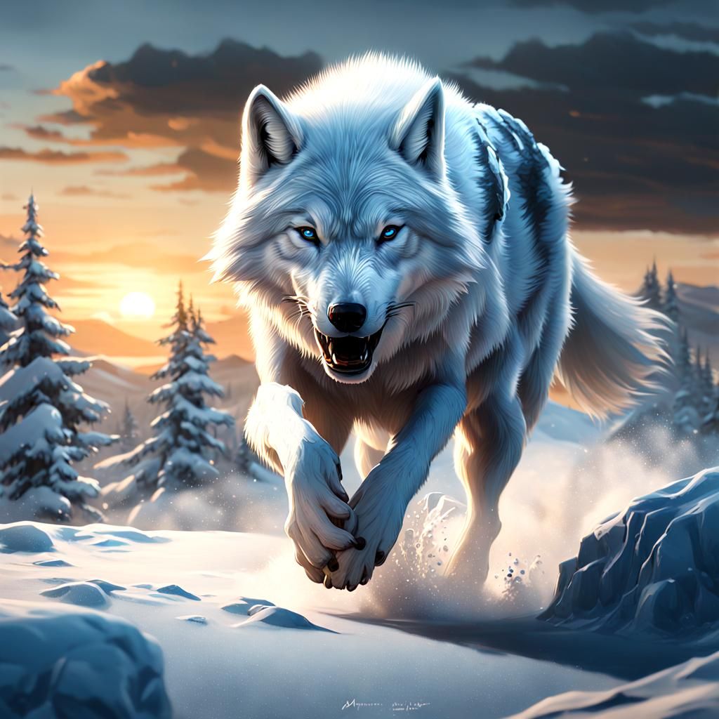 White Wolf - AI Generated Artwork - NightCafe Creator