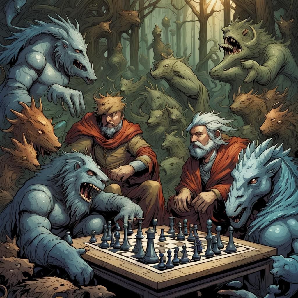 Epic Chess 03 - AI Generated Artwork - NightCafe Creator