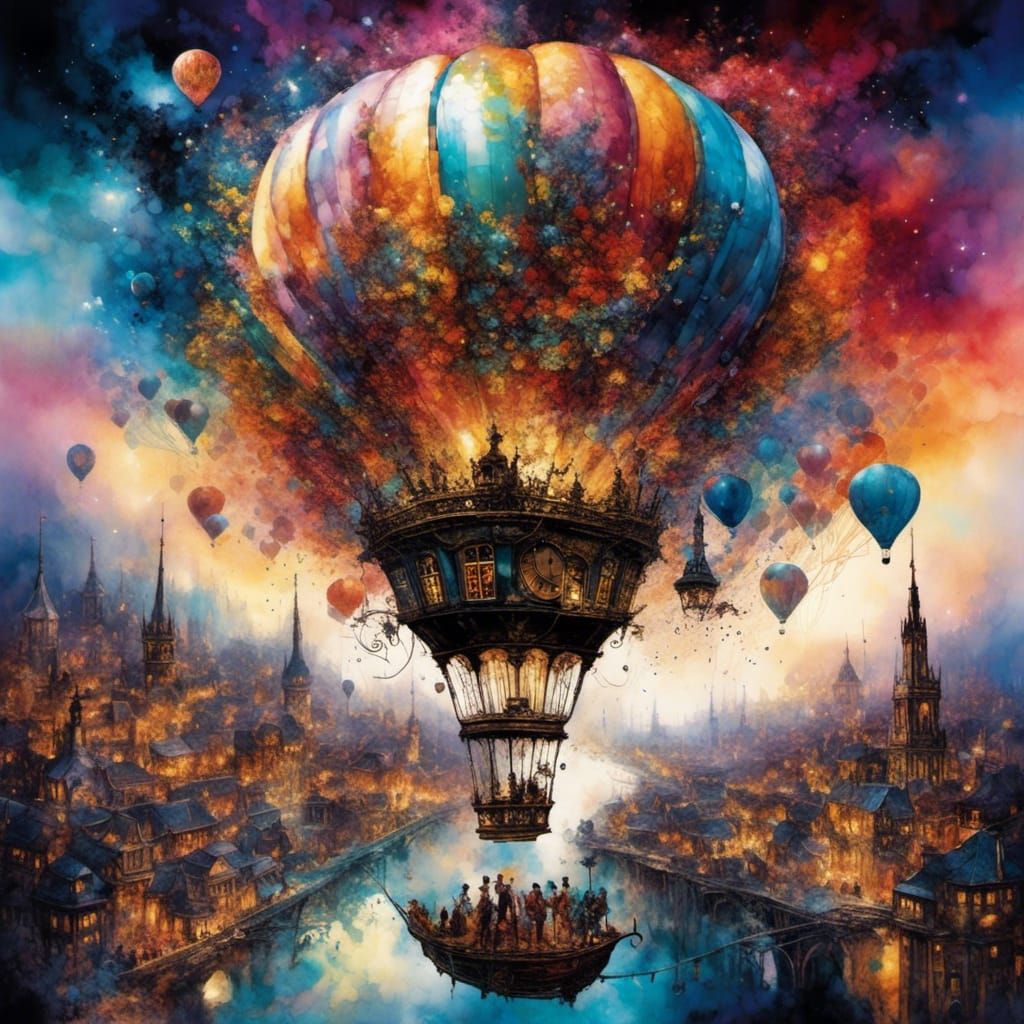 Magic city - AI Generated Artwork - NightCafe Creator