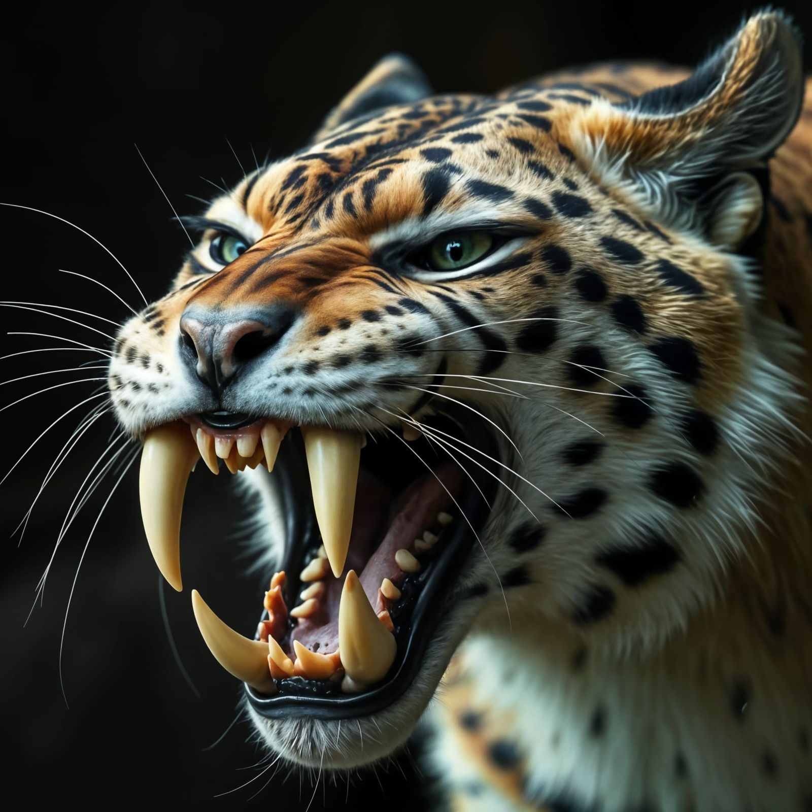 an Extinct Saber-Toothed Tiger Cat