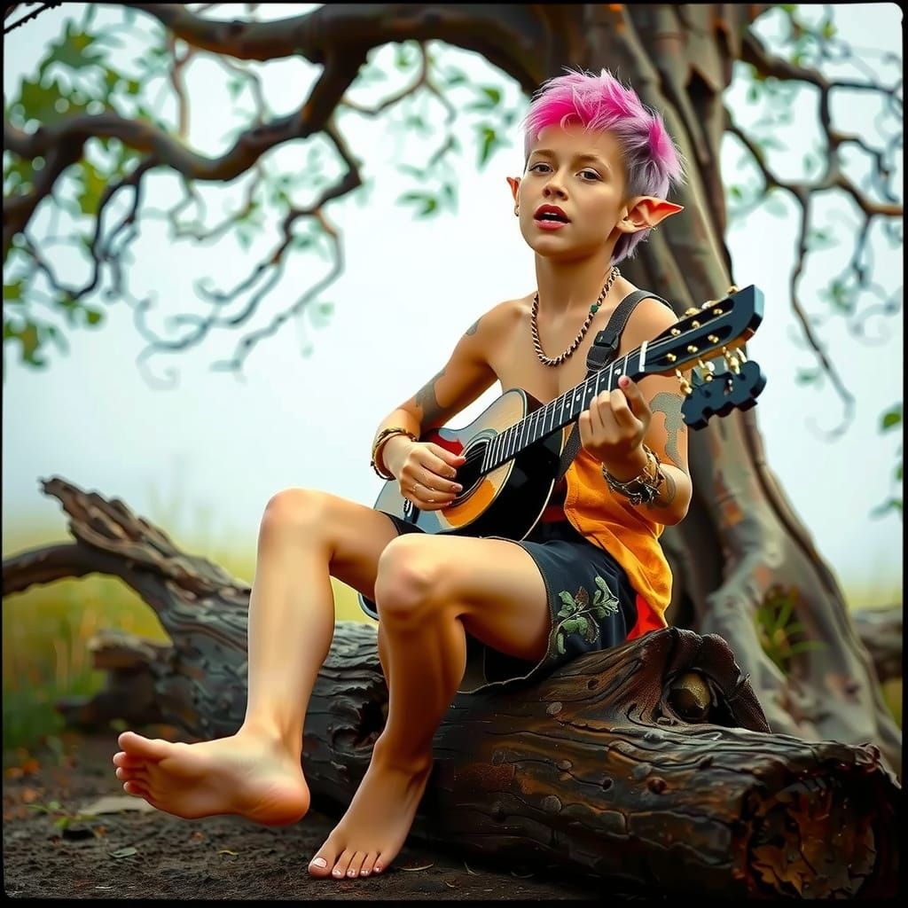 elfy - Ethereal Elf Maiden in Moonlit Forest