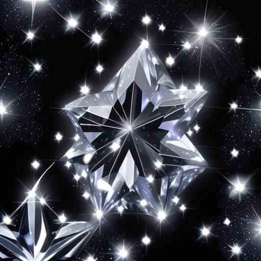 Sparkling diamond and stars - AI Generated Artwork - NightCafe Creator