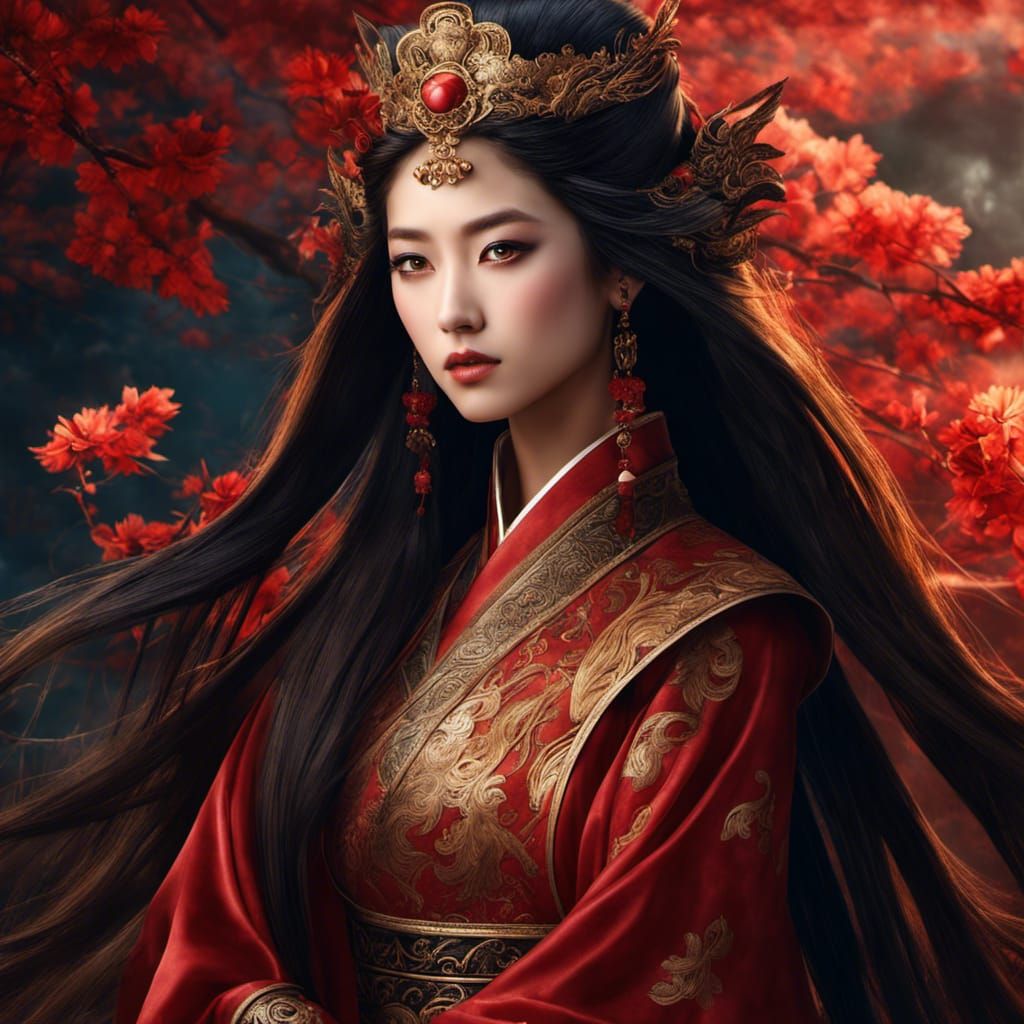 chinese princess - 3 - AI Generated Artwork - NightCafe Creator