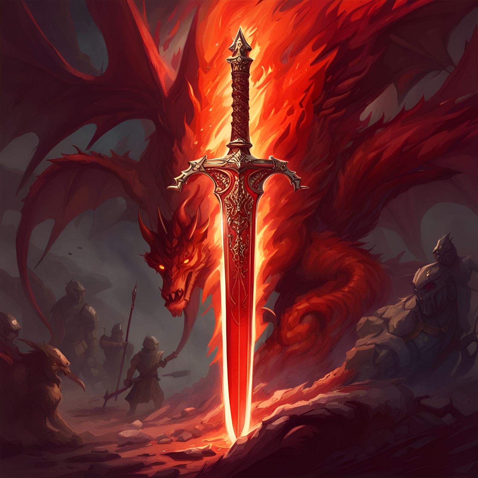 The Inferno sword - AI Generated Artwork - NightCafe Creator